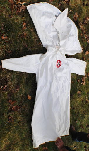 Ku Klux Klan Vintage Original White Robe With Hood