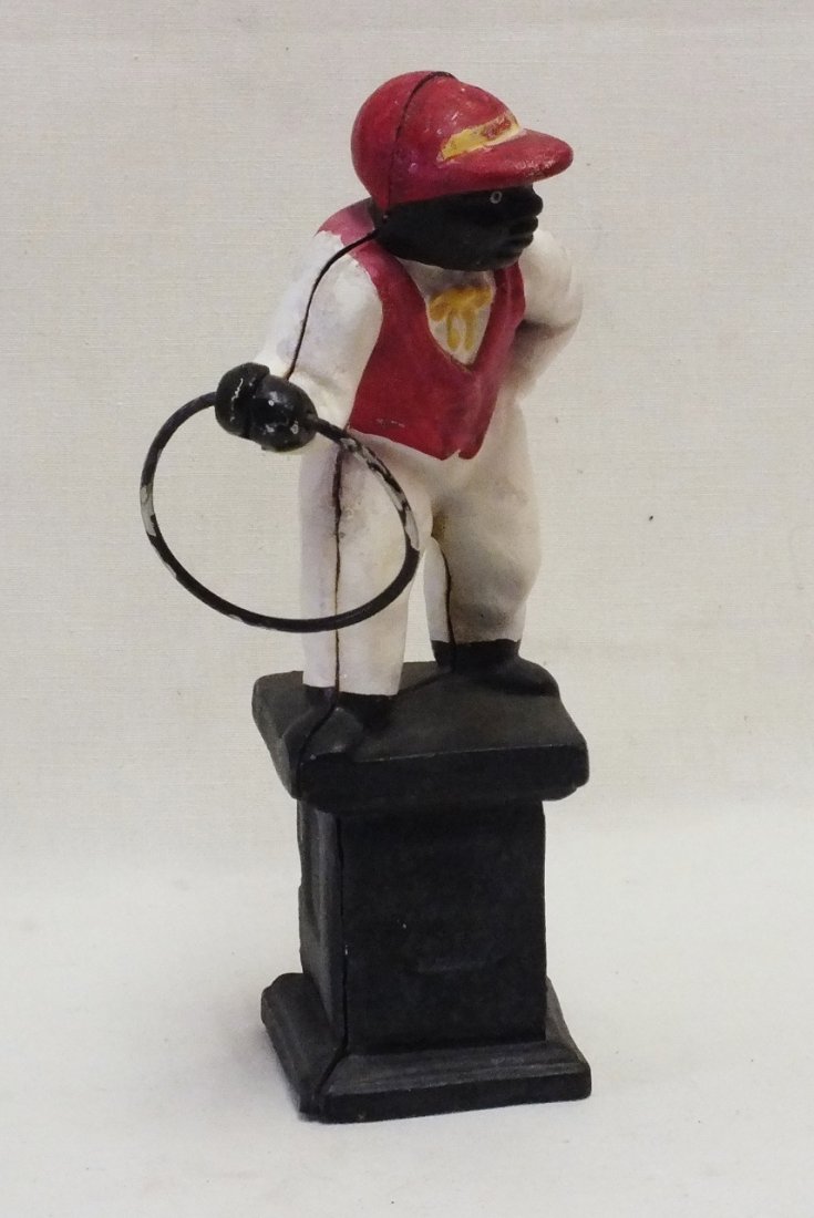 Cast iron Lawn Jockey "Jocko" statue