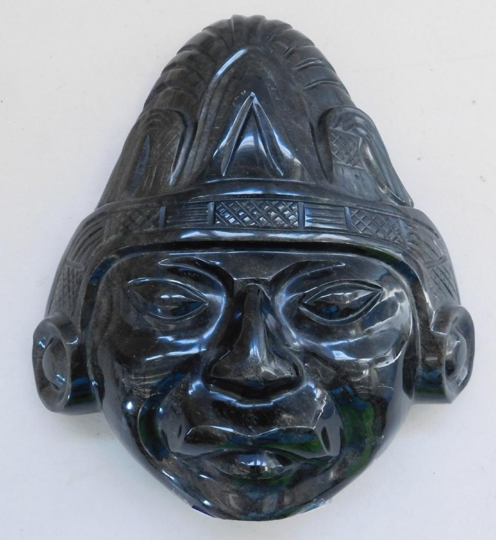Obsidian Mayan-style Mask