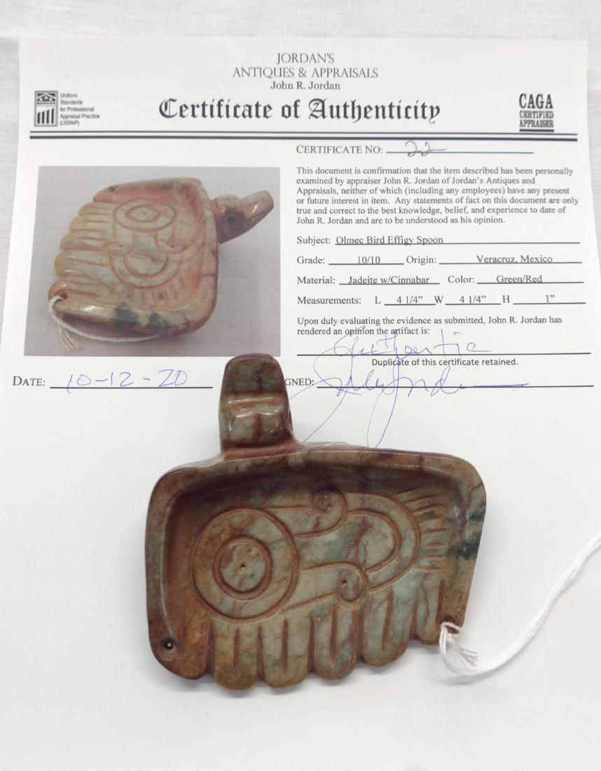 Olmec Bird Effigy Spoon w/John Jordan COA - Dec 02, 2017 | Helm Auction ...