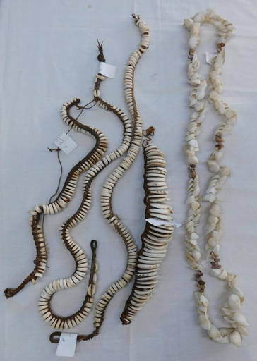 Rare Polynesian Shell Money Necklaces