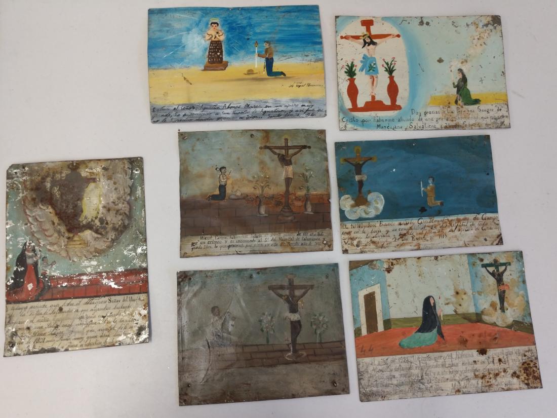 Collection of Antique Catholic Retablos