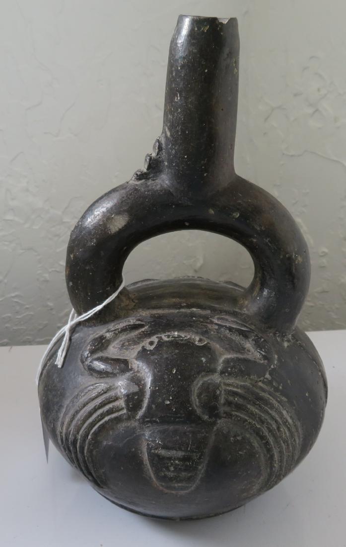 Black Stirrup Pot