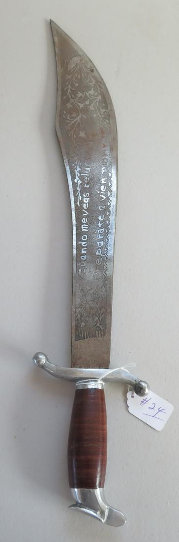 Mexican Engraved Sword