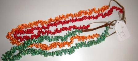 Three Strands Of Native American Corn Kernel Beads