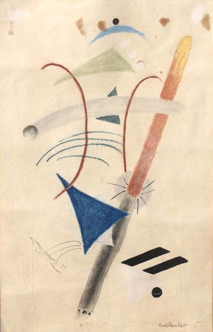 Rudolf Bauer, (german, 1889-1953), Watercolor Auction