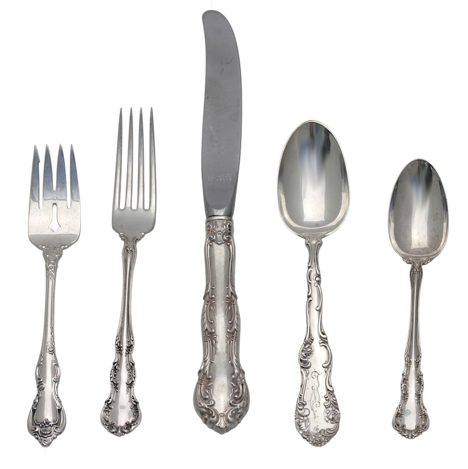 American Sterling Silver Seventy-one Piece Part Flatware Service Auction