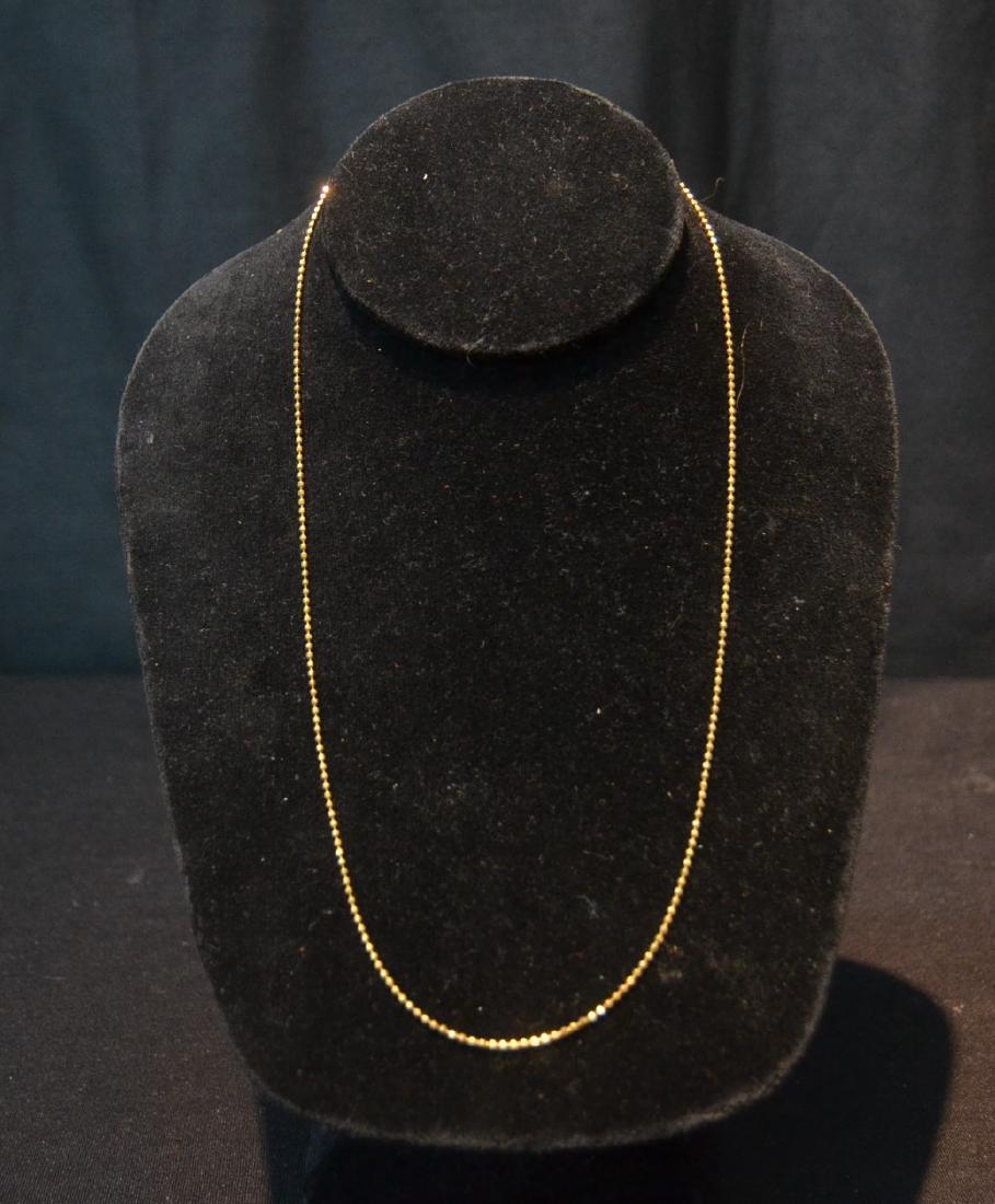14kt Gold Chain 19" Long ; 3.8grams