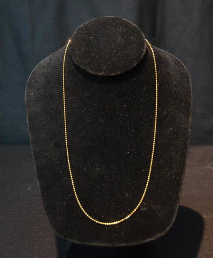 14kt Gold Chain 19" Long ; 3.8grams