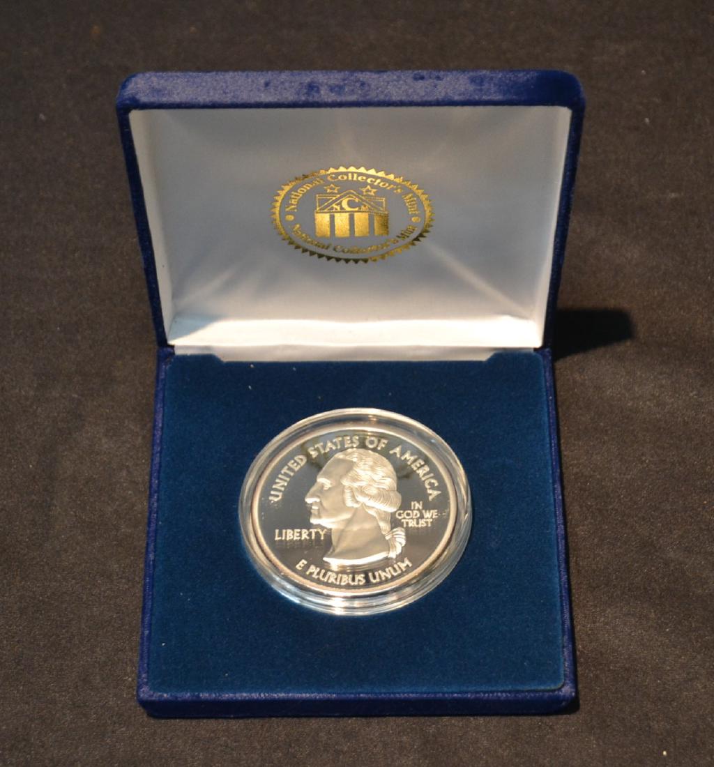 LARGE 999 PURE SILVER 50 STATES COMMEMORATIVE COIN