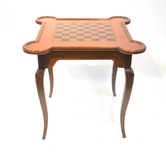 Mahogany Checker Chess Table