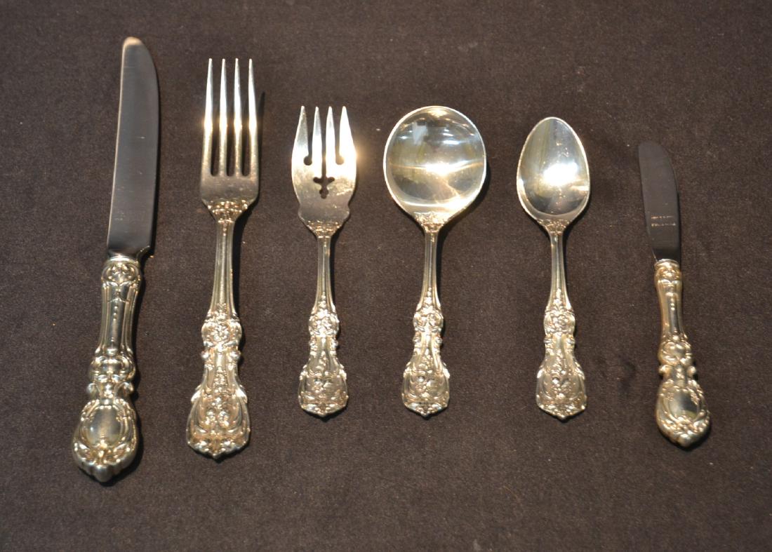 (126)pc FRANCIS the 1st STERLING SILVER FLATWARE