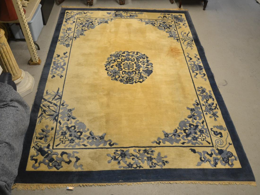 8' 8" X 11' 9" INDIAN BENGALI HAND WOVEN RUG