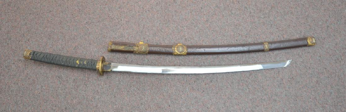 Antique Japanese Samurai Sword & Sheath