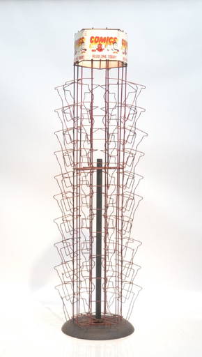1950's Comic Book Spinner Rack With