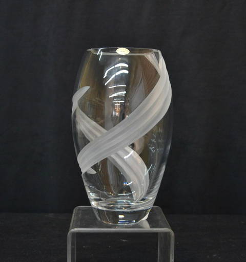 Russian Cut Glass Vase 5 1/2" X 10"