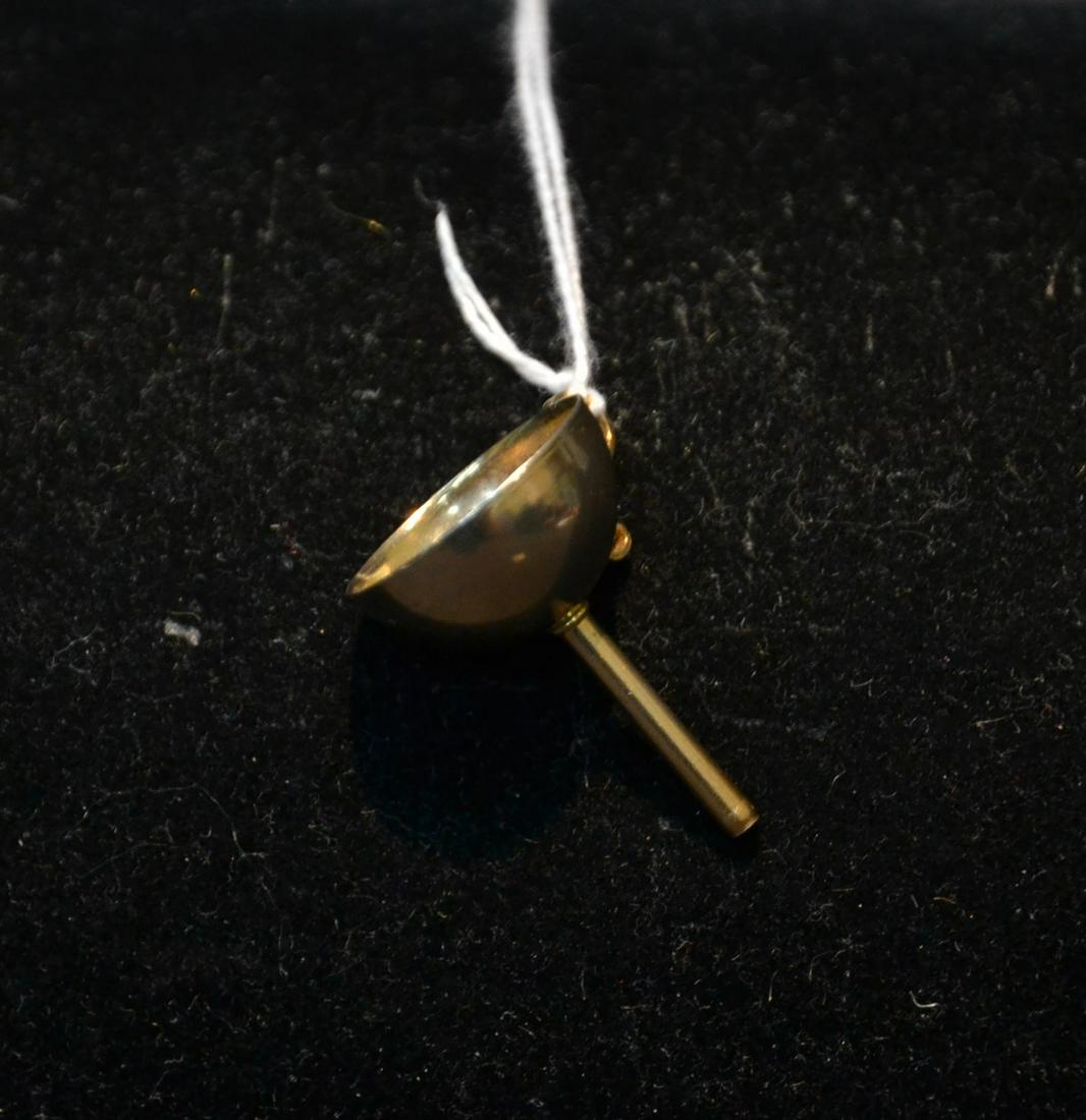 14kt Gold Funnel Charm 2.6grams