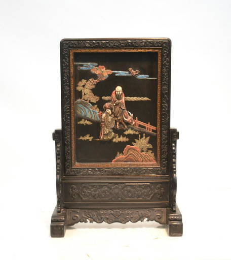 Large 2 Part Chinese Table Top Screen