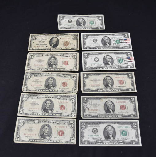 (11) Us Bank Notes Including