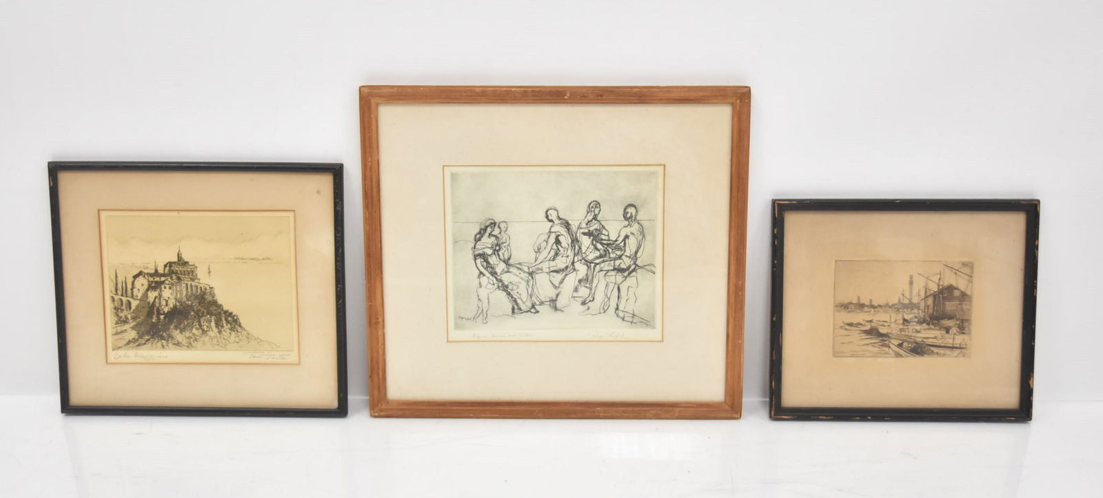 (3) Antique Etchings
