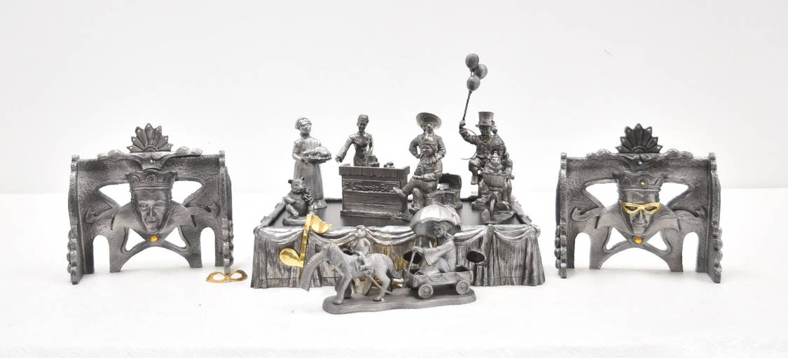 (10) Michael Ricker Pewter Figurines