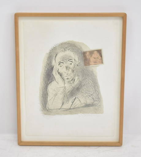 Raphael Soyer , Self Portrait Lithograph