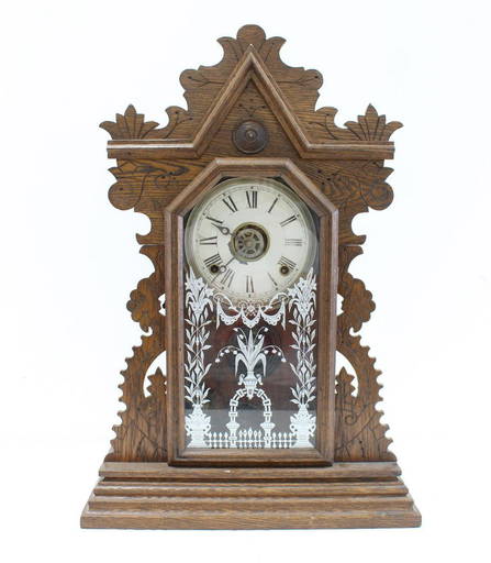 INGRAHAM OAK GINGER BREAD CLOCK - Nov 22, 2022 | Echoes Antiques ...