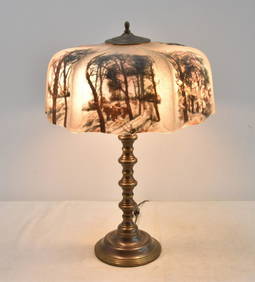 PHOENIX REVERSE PAINTED TABLE LAMP & 14" DIA. SHADE - Dec 01, 2013 ...