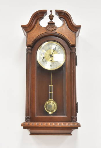 Sligh Mahogany Wall Regulator Clock