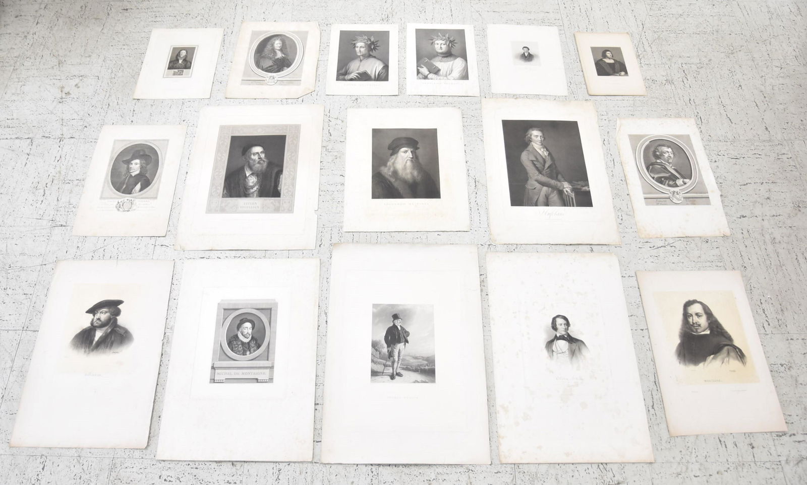 (16) Antique Etchings & Engravings