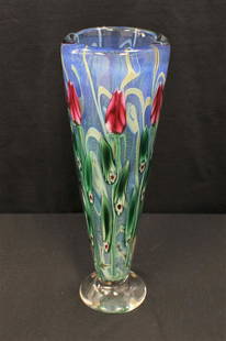 Vandermark Studio Art Glass Vase Signed