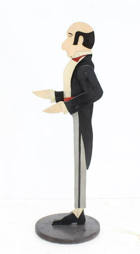 Antique Wood Silent Butler