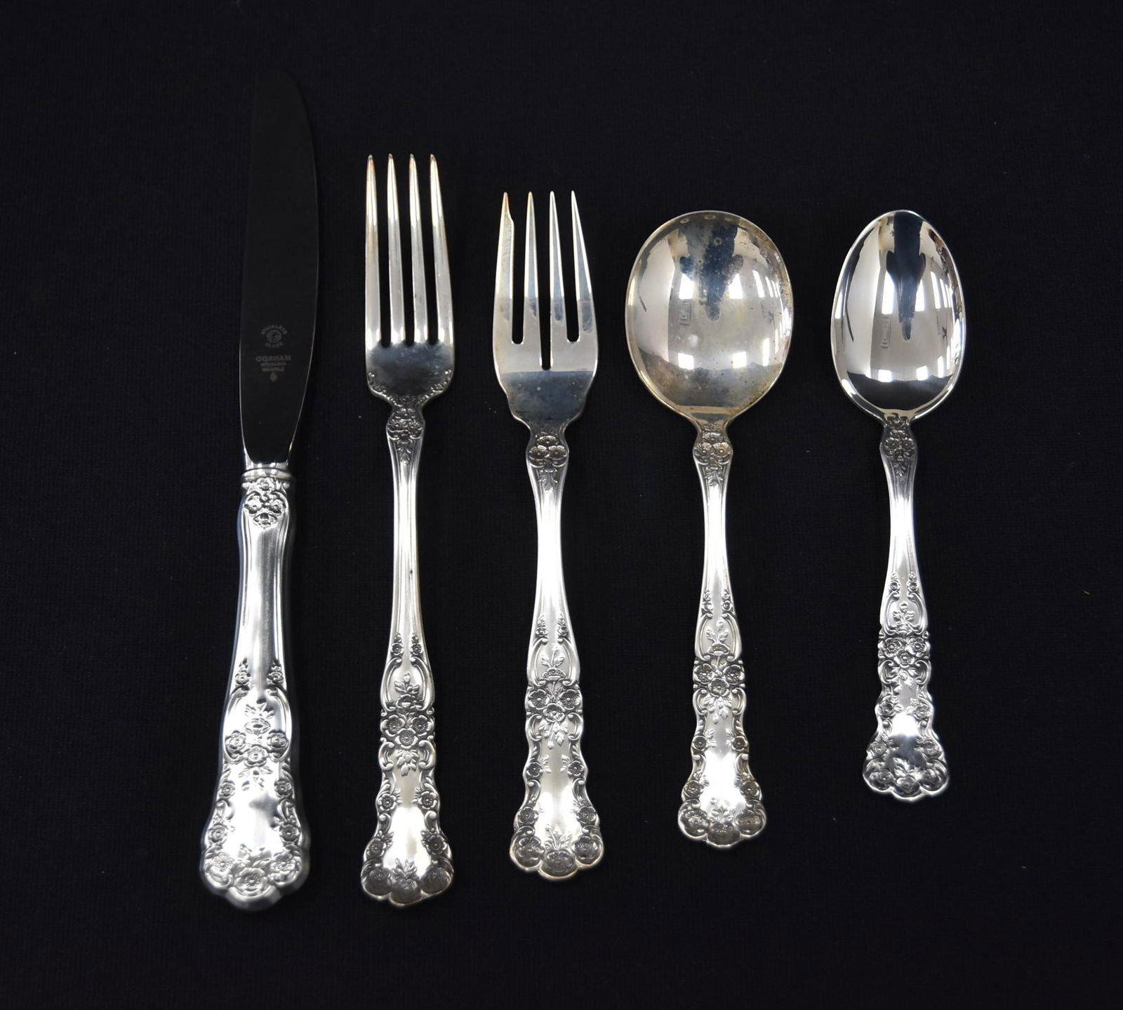 (58)pc Gorham "buttercup" Sterling Flatware