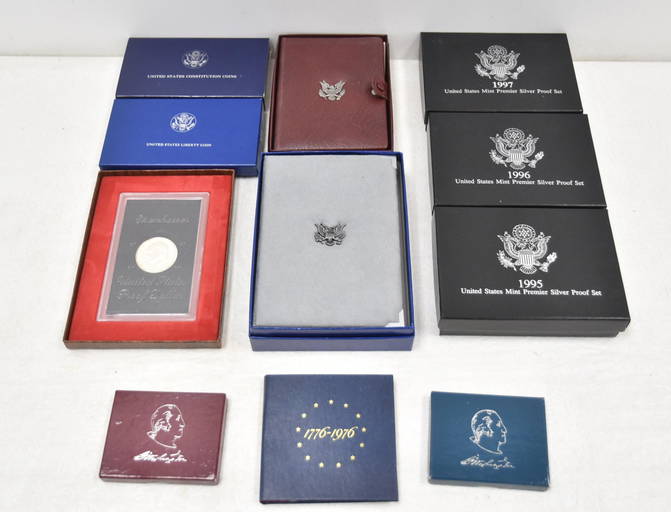 Collection Of United States Proof Sets & Coins