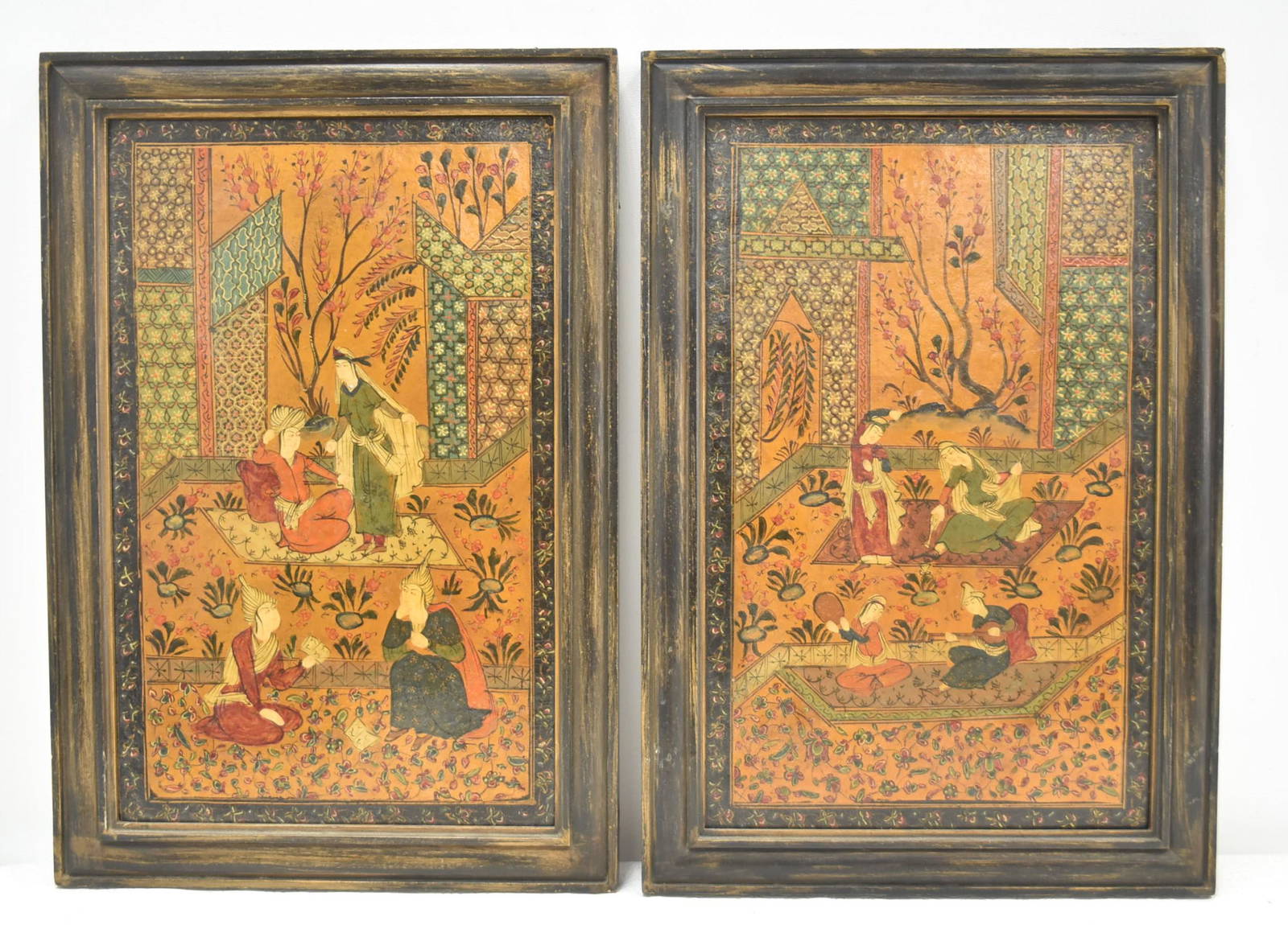 (pr) Antique Persian Paper Lacquer Paintings Auction