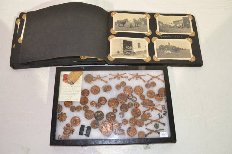 Collection Us Army Buttons , 1904 Pennies