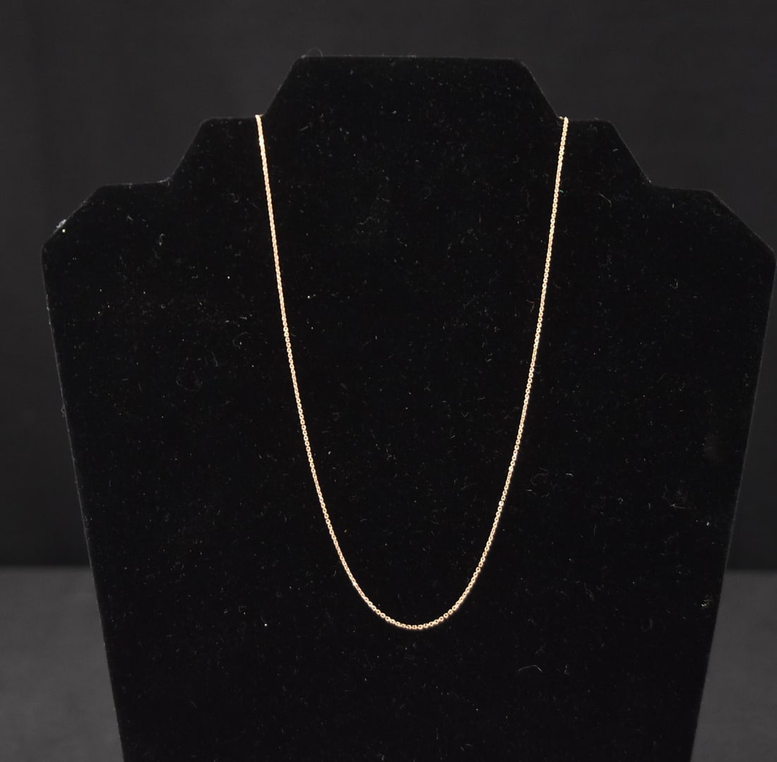 Rci 14kt Rose Gold Chain Auction