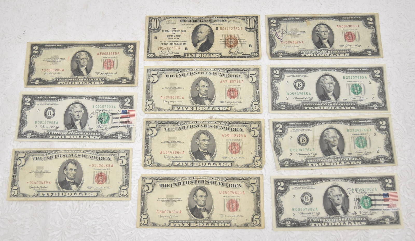 (11) Us Bank Notes Including Auction