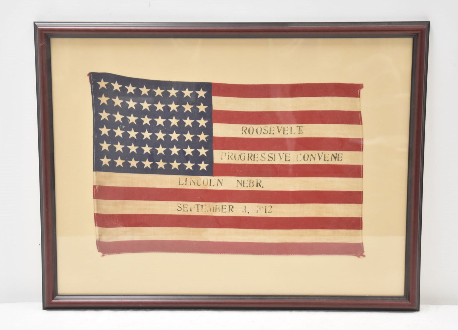 Theodore Roosevelt Campaign Flag Auction