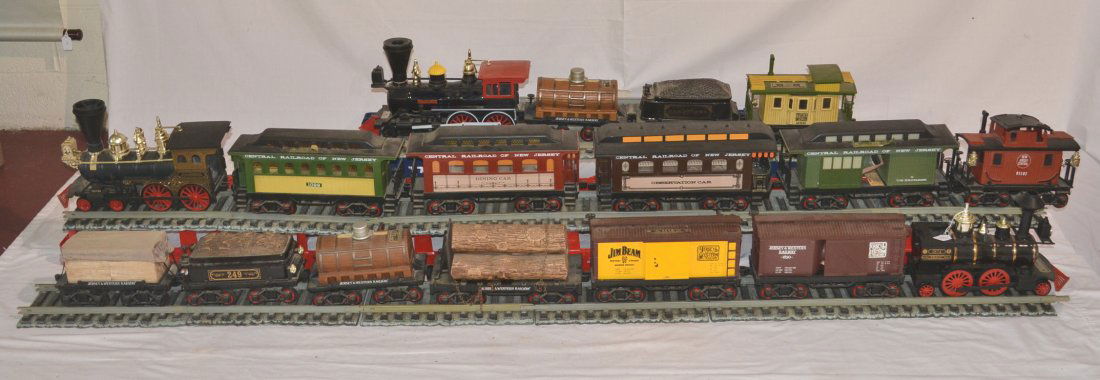 258: (17) JIM BEAM TRAIN DECANTERS INC-(3) LOCO MOTIVES