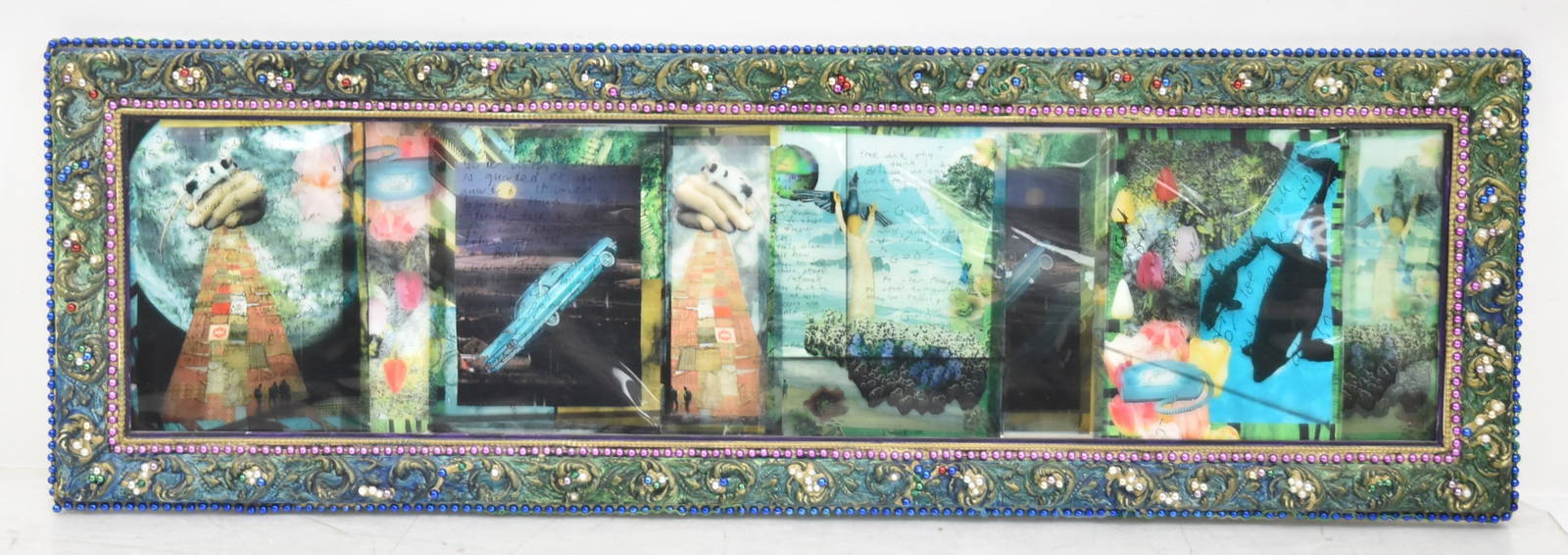 Unusual Layered Decoupage Artwork Auction