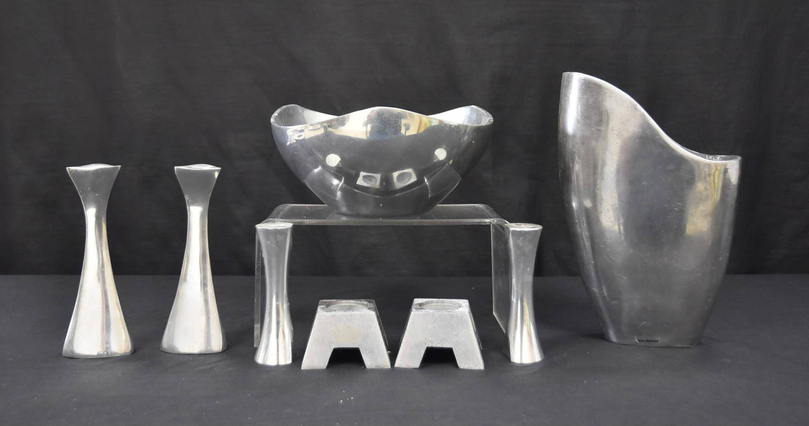 Mcm Aluminum Anna Everlund & Nambe Studios Auction