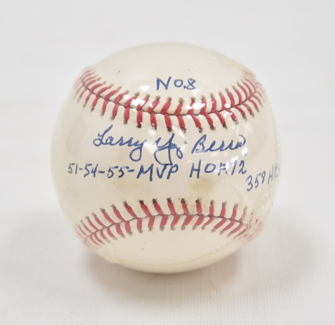Larry "yogi" Berra Autographed Baseball Auction