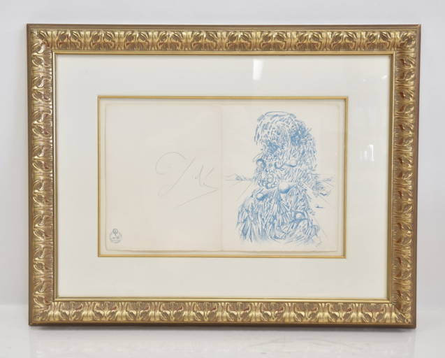 Attr Salvador Dali , "for Our Captain" Drawing