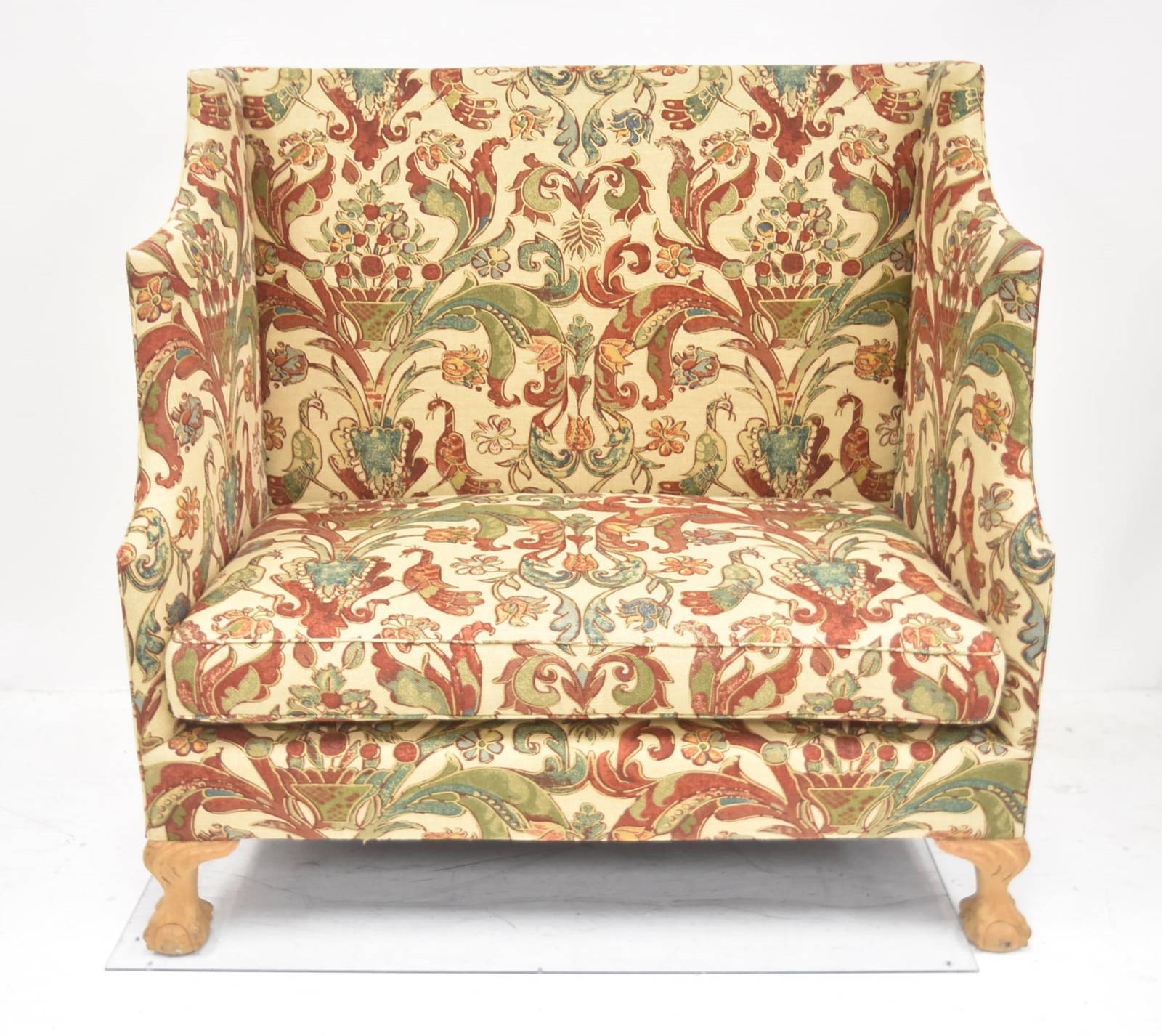 Upholstered High Back Hall Bench Auction