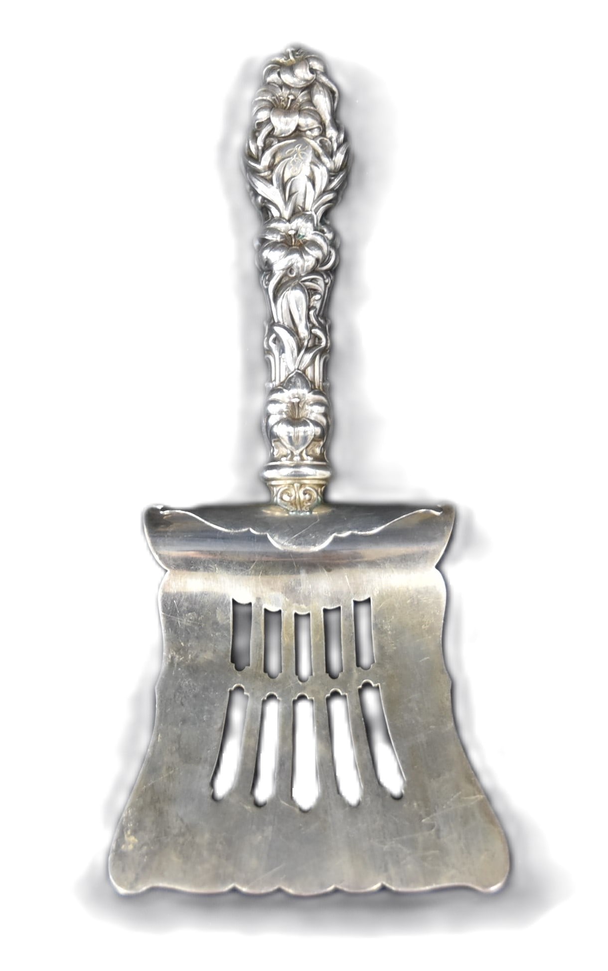 Whiting "lily" Pattern Sterling Asparagus Server Auction