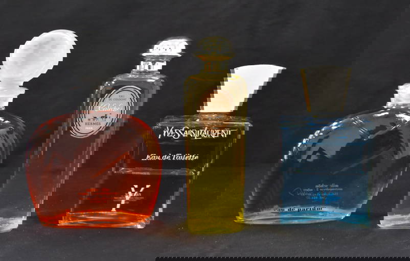 (3) Large Factice French Perfume Bottles