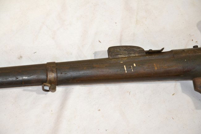FRENCH BOLT ACTION RELIC RIFLE DATED 1875 - 52" : Lot 465