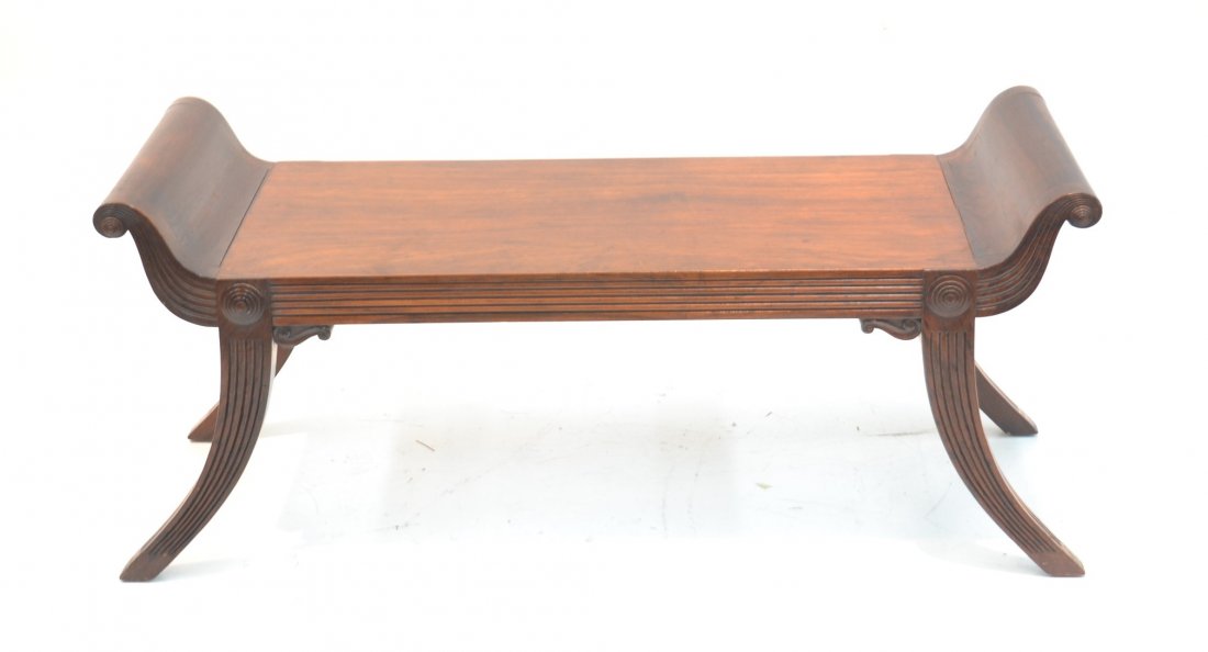 EDWARD GARRET REGENCY STYLE ROSEWOOD BENCH WITH - Mar 28, 2015 | Echoes ...