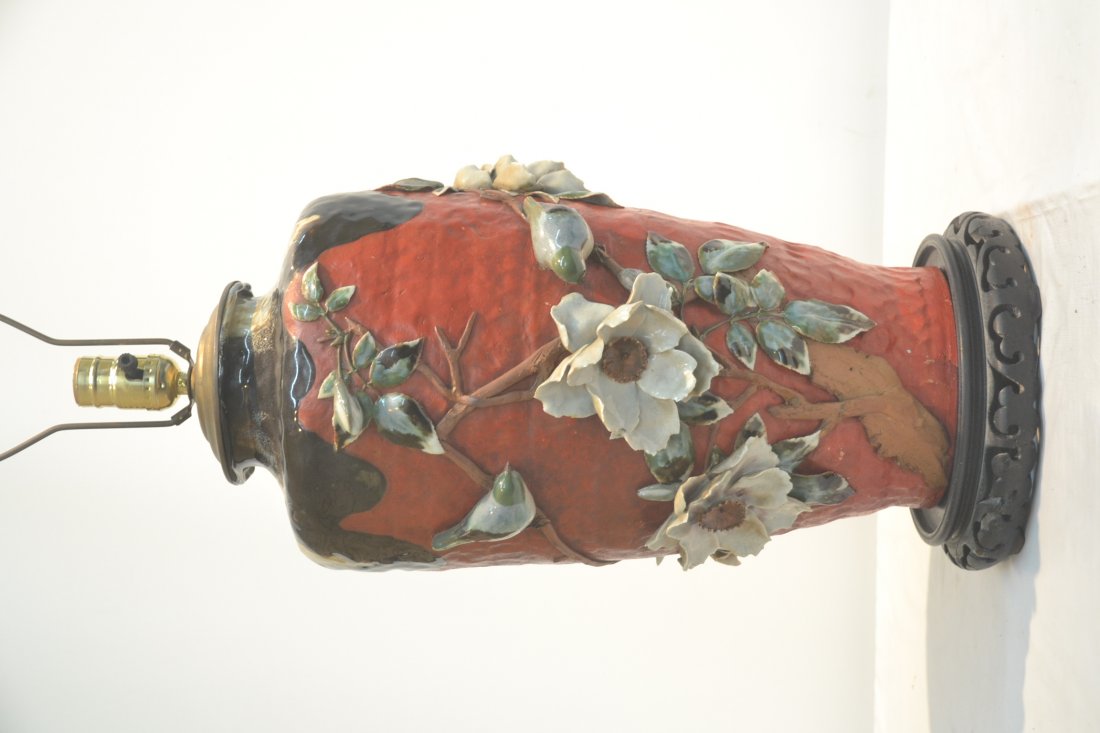 JAPANESE SUMIDA POTTERY VASE LAMP WITH RAISED - Aug 29, 2015 | Echoes ...